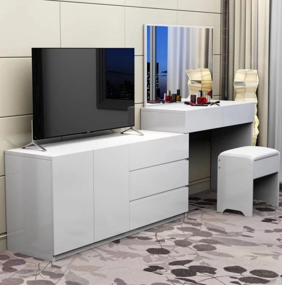 FELICITY Modern TV Console Vanity Cabinet – Wholesale Italy Furniture